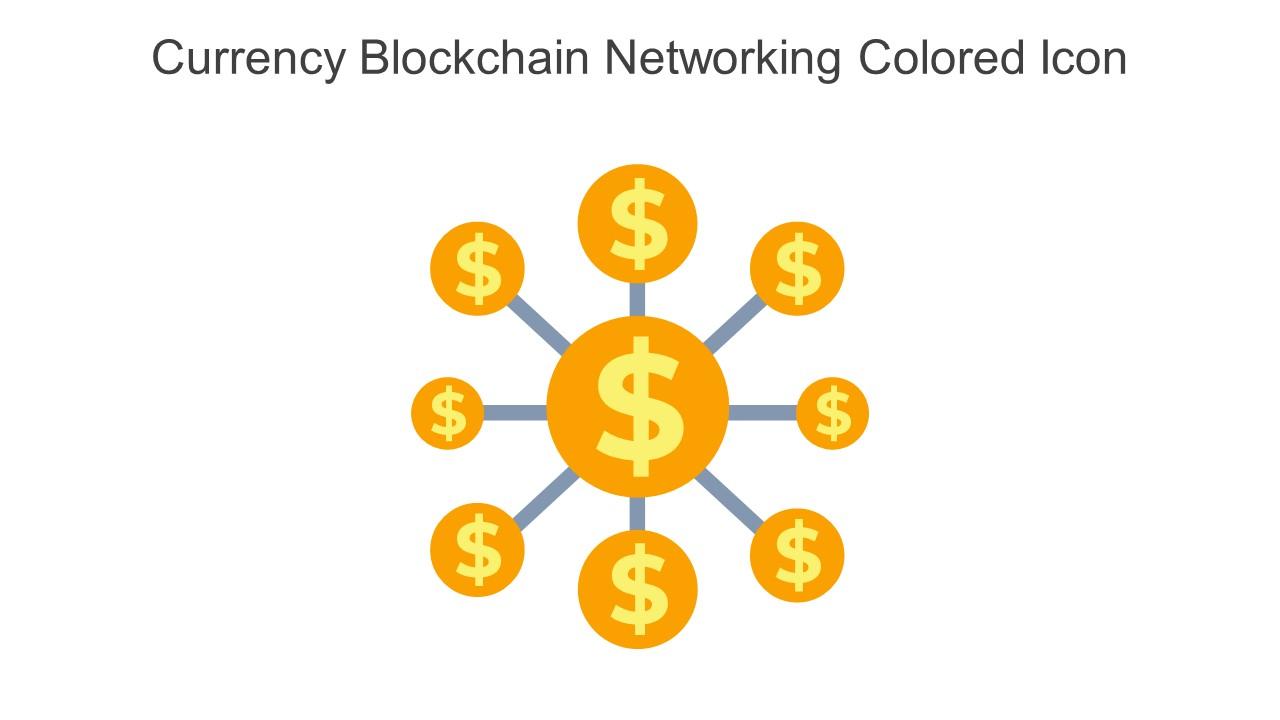 Currency Blockchain Networking Colored Icon In Powerpoint Pptx Png And Editable Eps Format Ppt