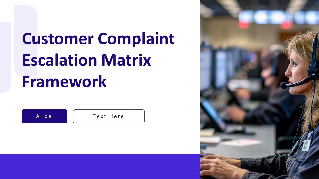Customer Complaint Escalation Matrix Framework PPT Designs AT