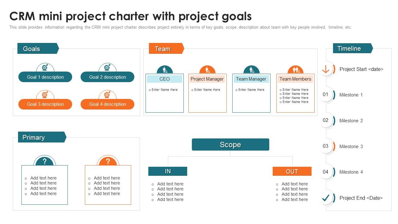 Customer Relationship Management Toolkit Crm Mini Project Charter With