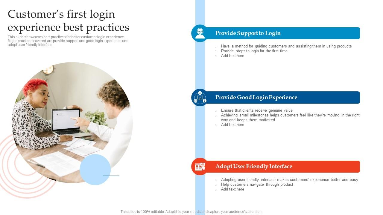 Customers First Login Experience Best Enhancing Customer Experience