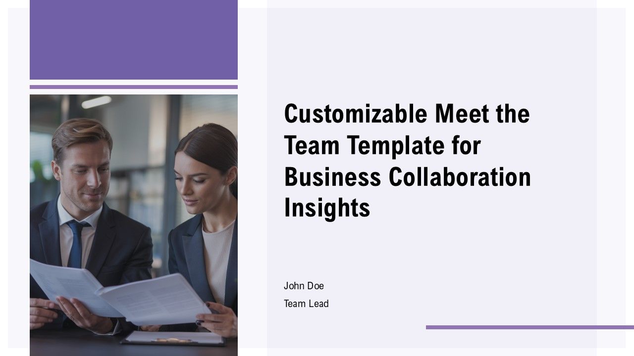 Customizable Meet The Team Template For Business Collaboration Insights ...