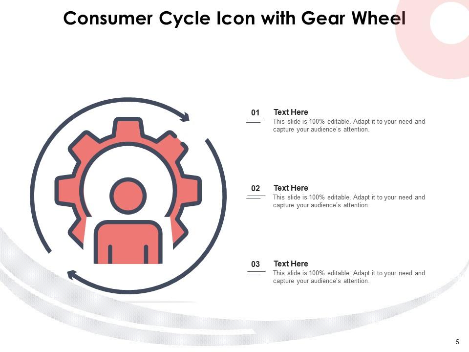 Cycle Icon Business Processes Consumer Gear Continuous Arrows ...