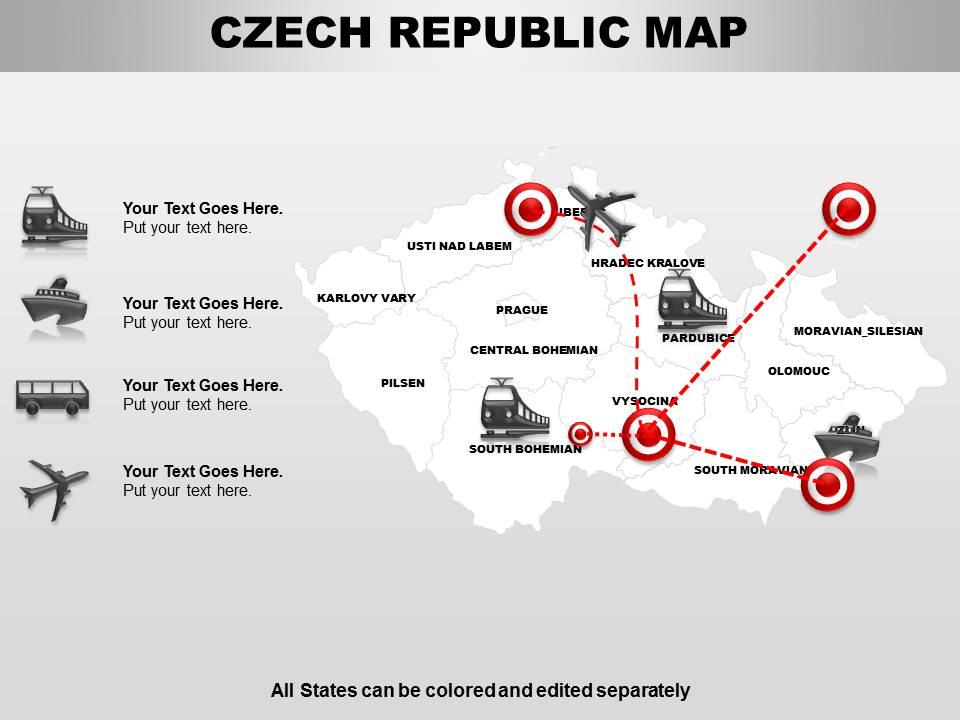 Czech Republic Powerpoint Maps | PowerPoint Slides Diagrams | Themes ...