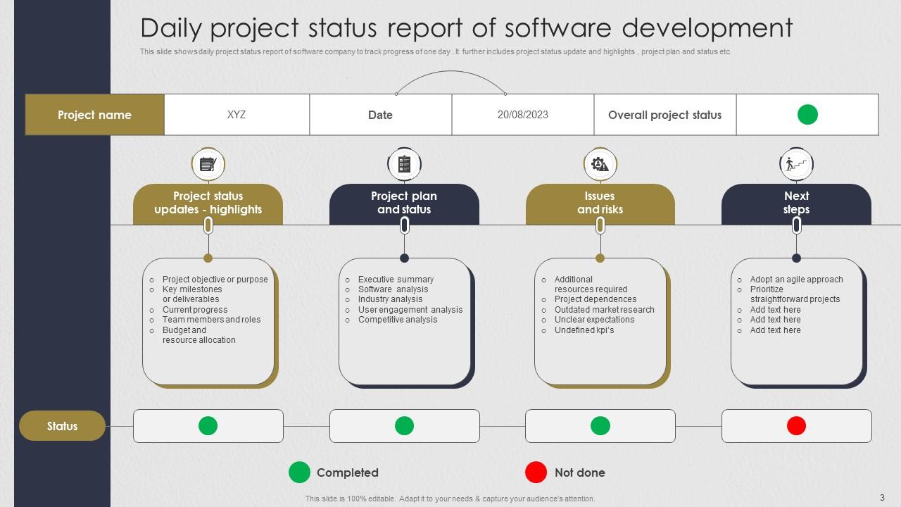 Daily Project Status Report Powerpoint Ppt Template Bundles PPT Template Daily Project Status Report Powerpoint Ppt Template Bundles PPT Template