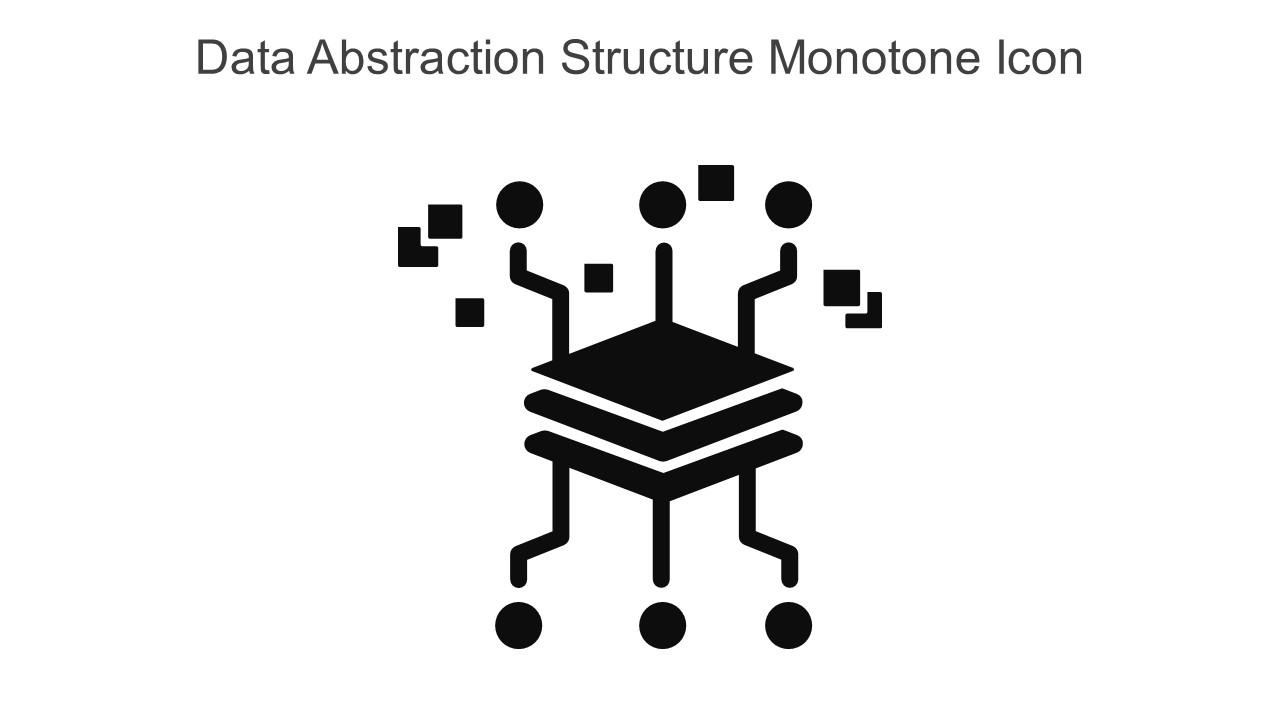 Data Abstraction Structure Monotone Icon In Powerpoint Pptx Png And