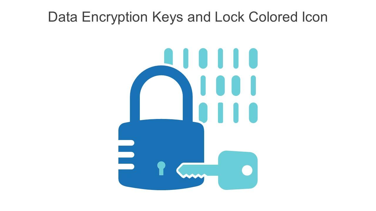 Data Encryption Keys And Lock Colored Icon In Powerpoint Pptx Png And Editable Eps Format Ppt Sample