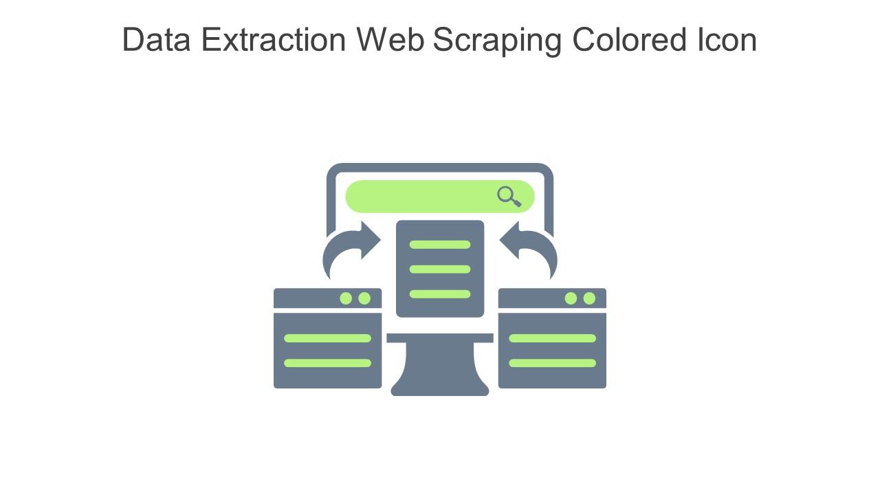 Data Extraction Web Scraping Colored Icon In Powerpoint Pptx Png And