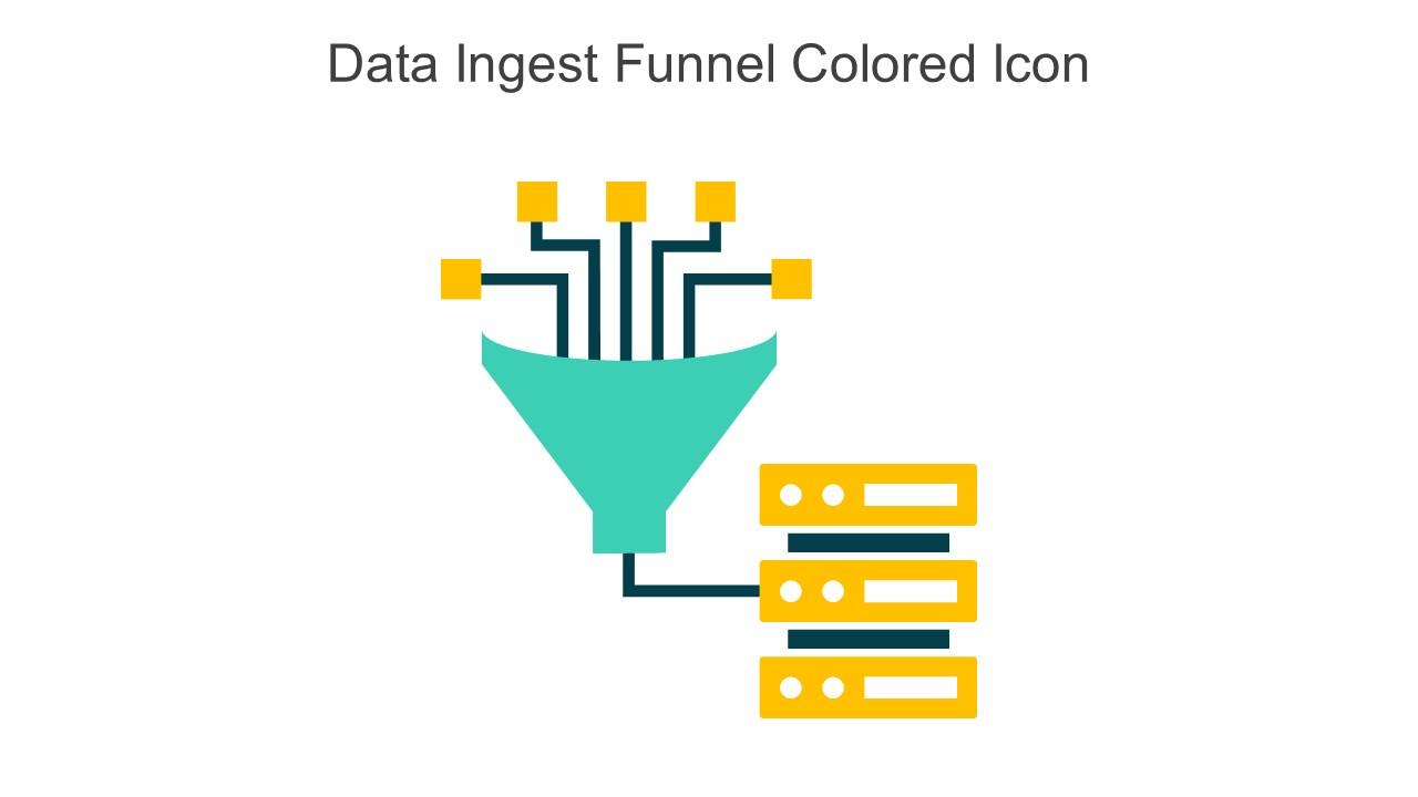Data Ingest Funnel Colored Icon In Powerpoint Pptx Png And Editable Eps