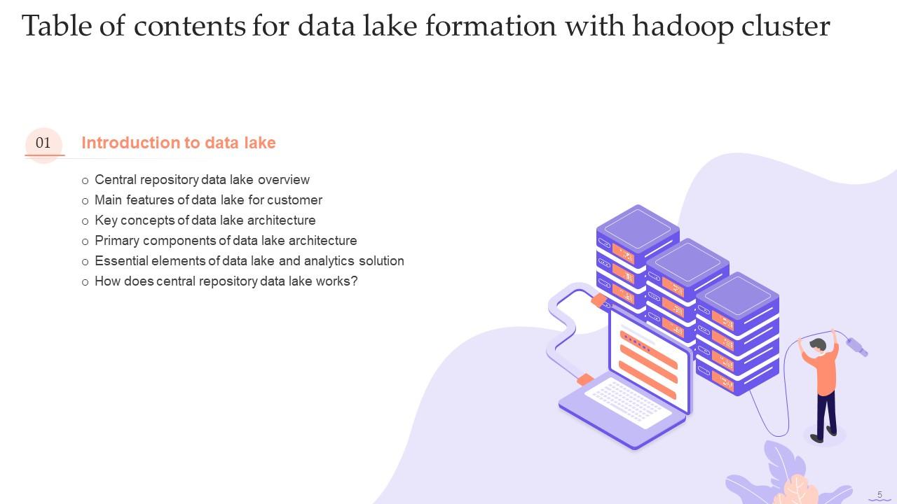 Data Lake Formation With Hadoop Cluster Powerpoint Presentation Slides PPT Example