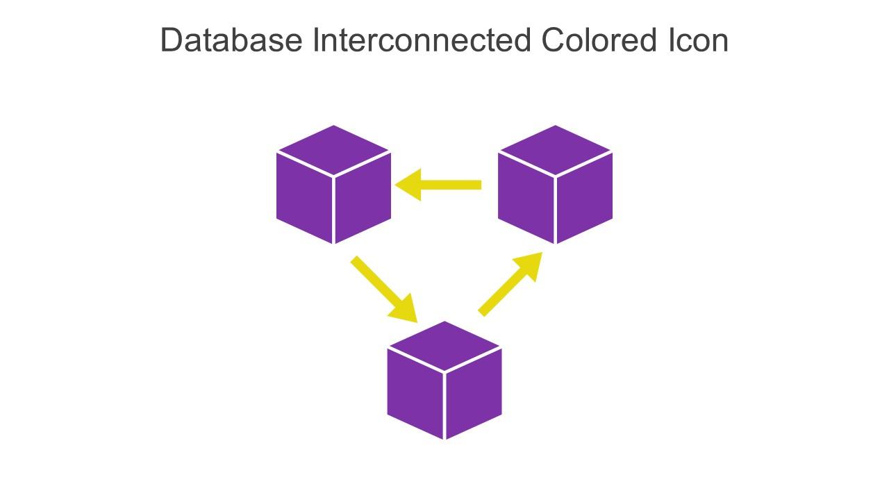 Database Interconnected Colored Icon In Powerpoint Pptx Png And ...