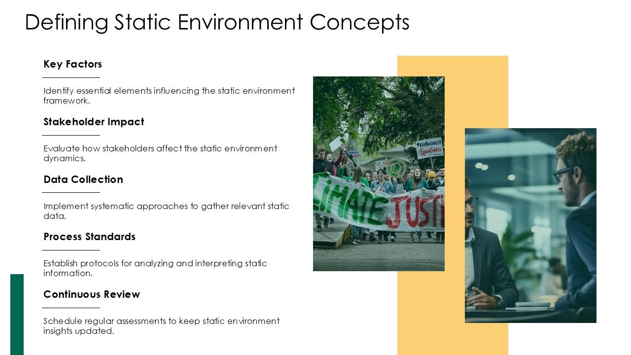 Defining Static Environment Concepts PPT Presentation ST AI SS PPT Template