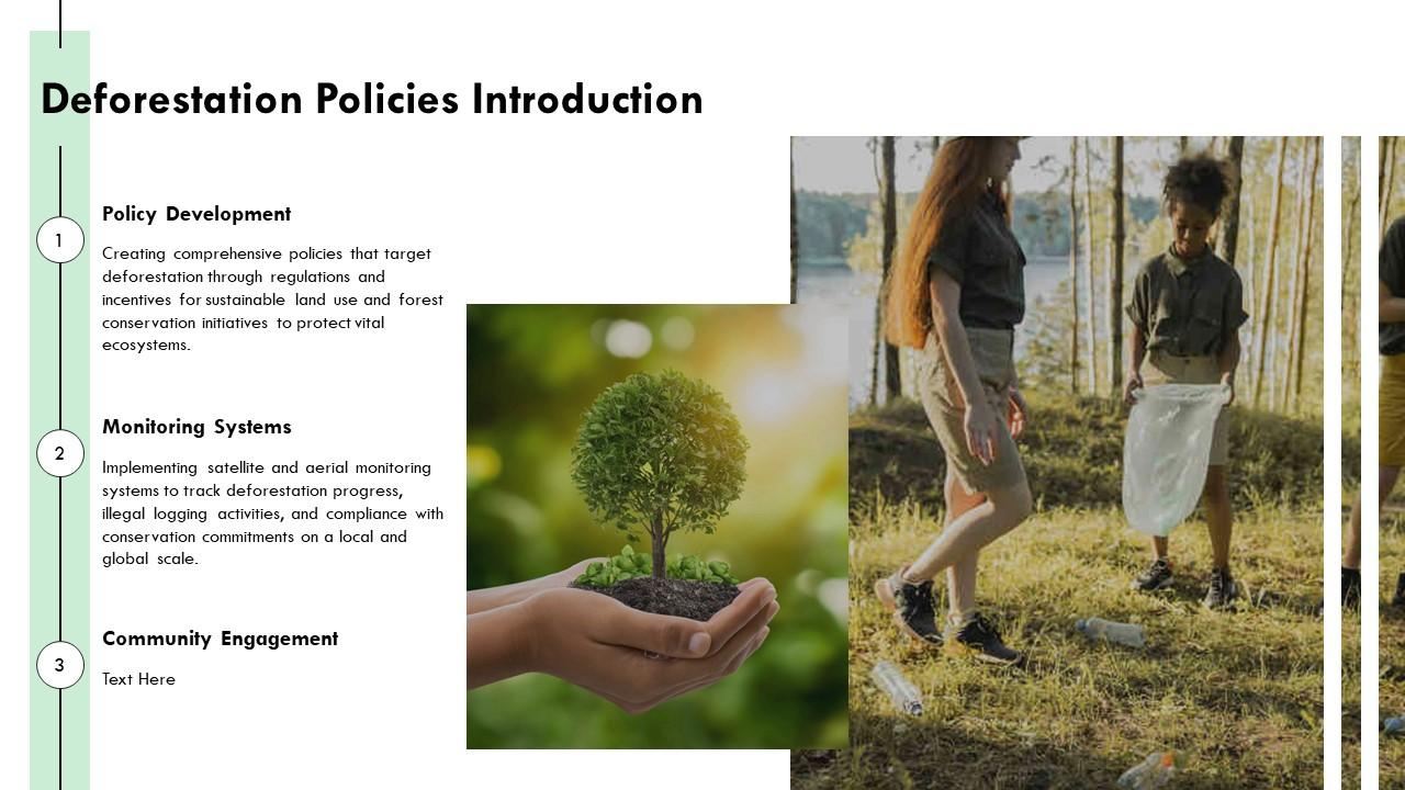 Deforestation Policies Introduction PPT Graphics ACP PPT Slide