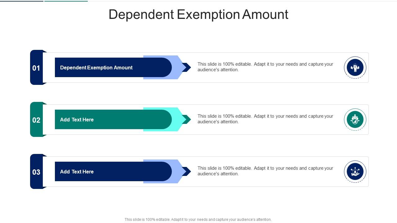 Dependent Exemption Amount In Powerpoint And Google Slides Cpb PPT PowerPoint