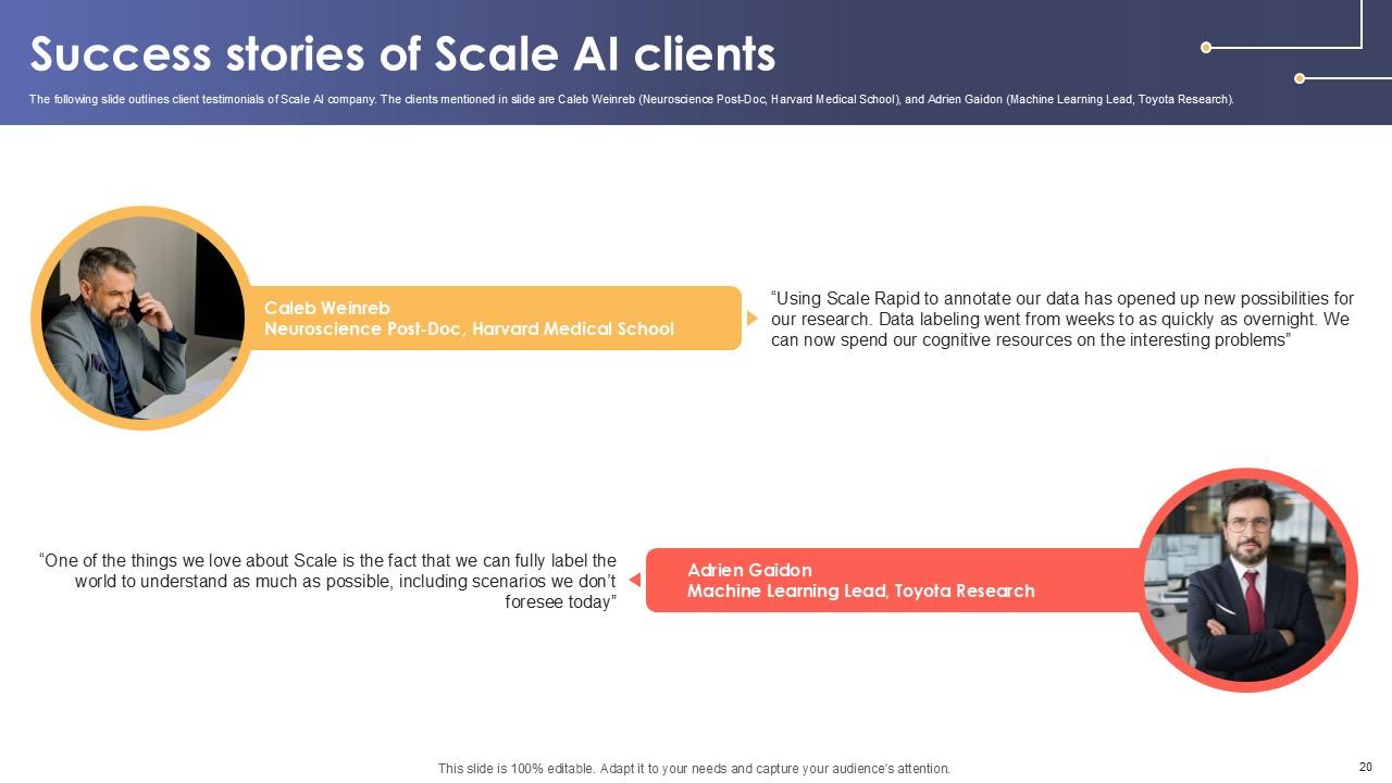 Developing Ai And Ml Model Using Scale Ai Platform Ppt Template Ai Cd V Ppt Sample