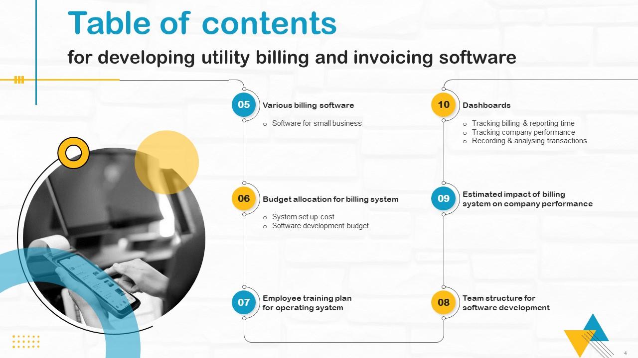Developing Utility Billing And Invoicing Software Powerpoint