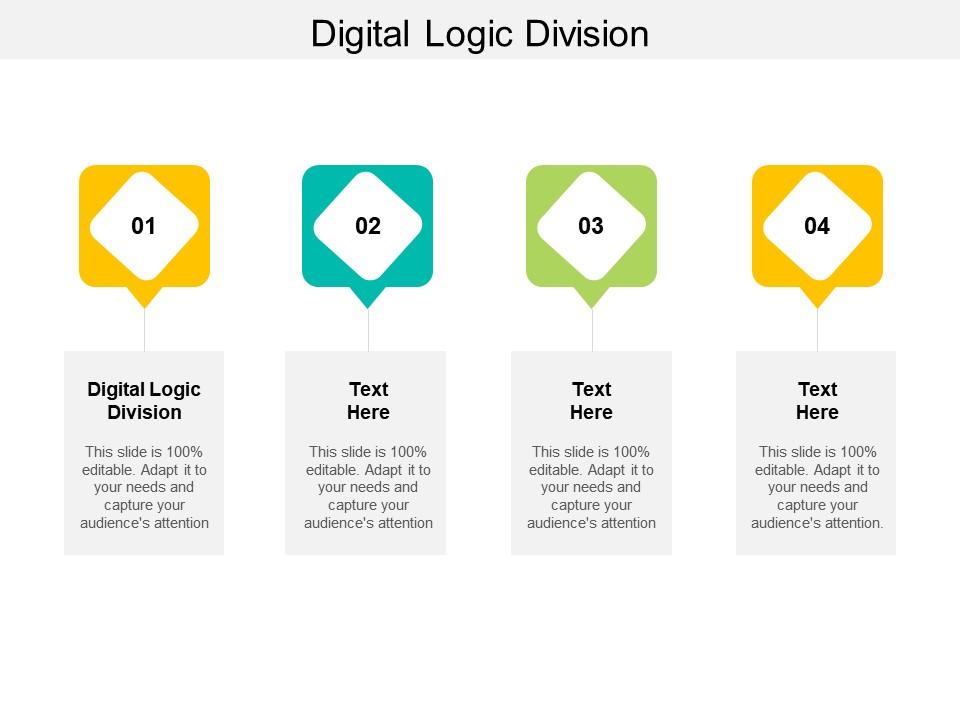 Digital Logic Division Ppt Powerpoint Presentation Visual Aids Model Cpb Presentation Graphics