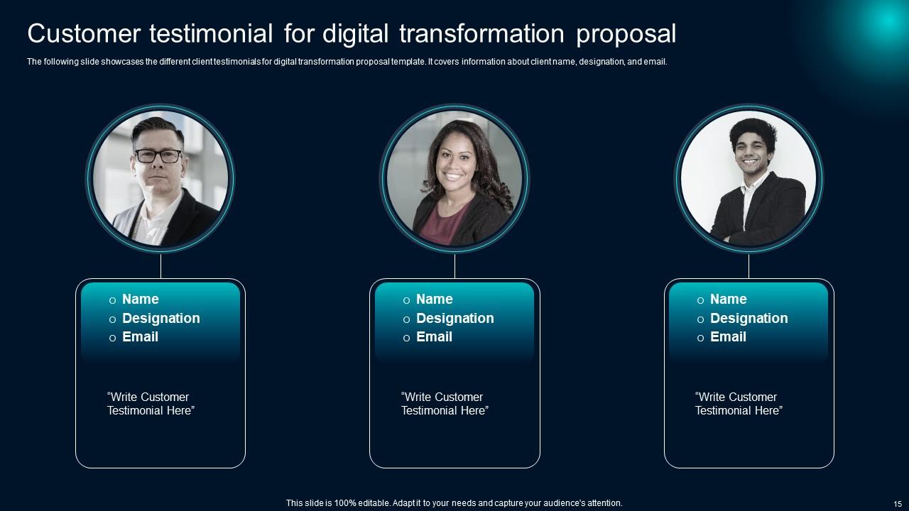Digital Transformation Proposal Powerpoint Presentation Slides Ppt Example