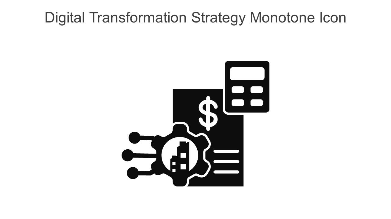 Digital Transformation Strategy Monotone Icon In Powerpoint Pptx Png And Editable Eps Format PPT ...