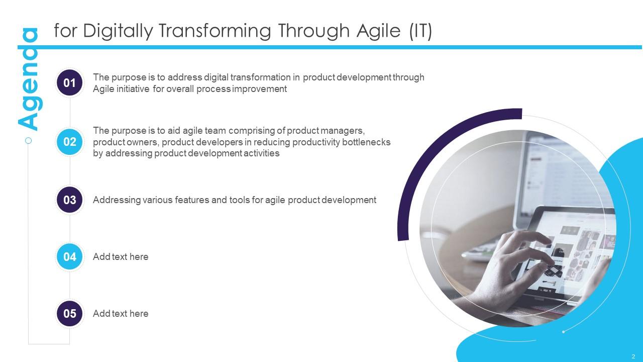 Digitally Transforming Through Agile IT Powerpoint Presentation Slides ... Digitally Transforming Through Agile IT Powerpoint Presentation Slides ...