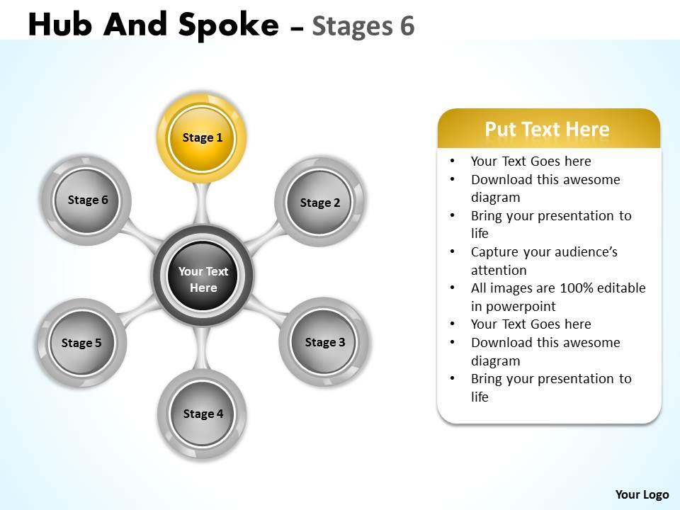Diverging Flow Chart Business 6 | Presentation Graphics | PowerPoint ...