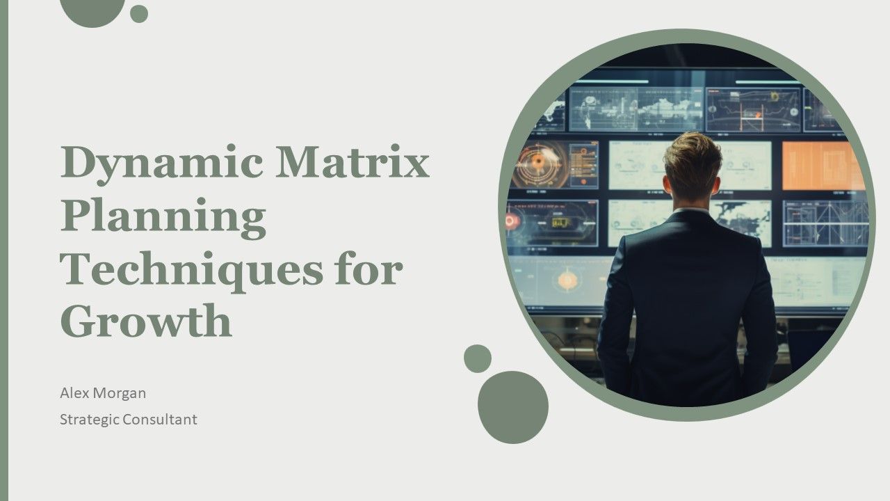 Dynamic Matrix Planning Techniques For Growth PPT Template AT