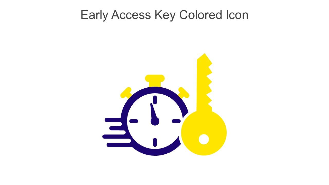 Early Access Key Colored Icon In Powerpoint Pptx Png And Editable Eps ...