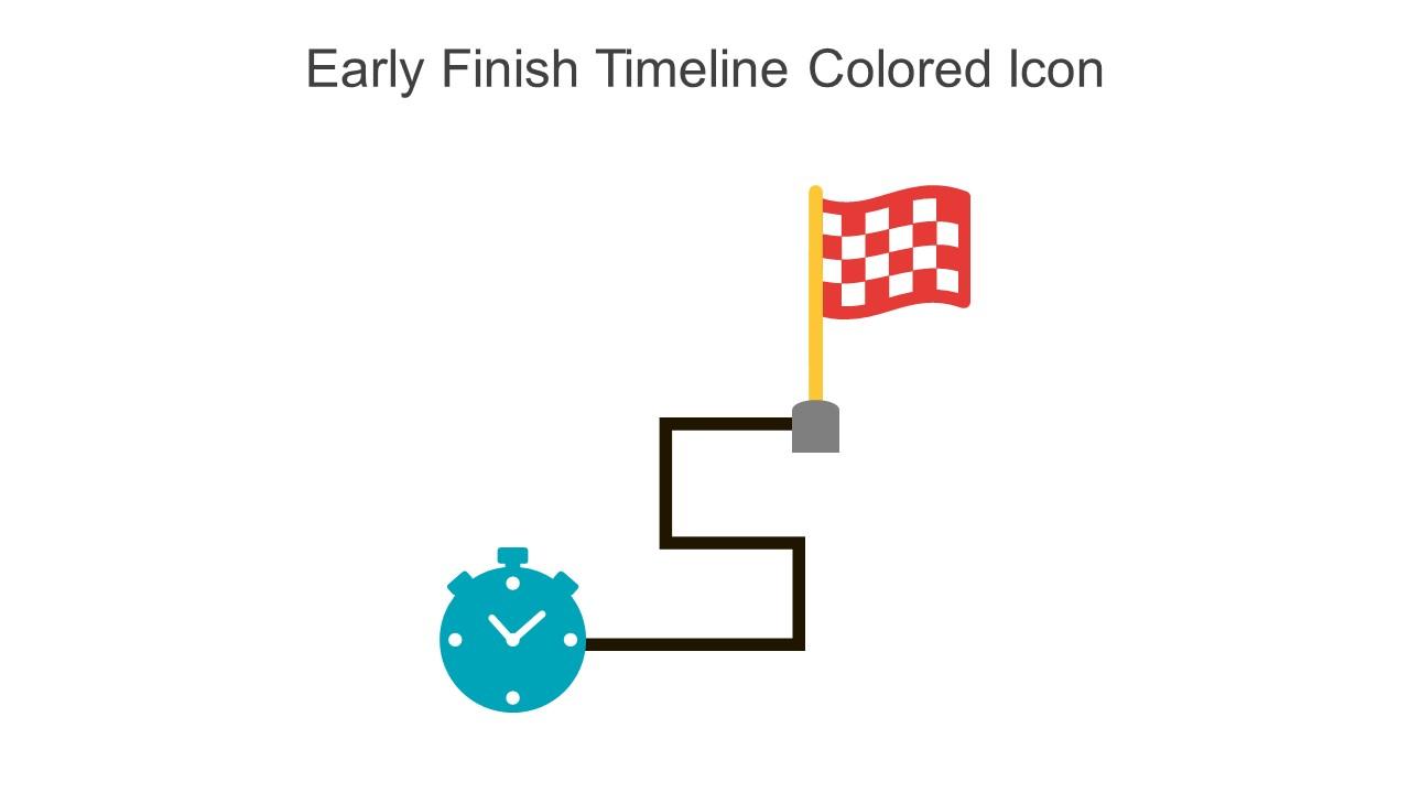 Early Finish Timeline Colored Icon In Powerpoint Pptx Png And Editable Eps Format PPT PowerPoint