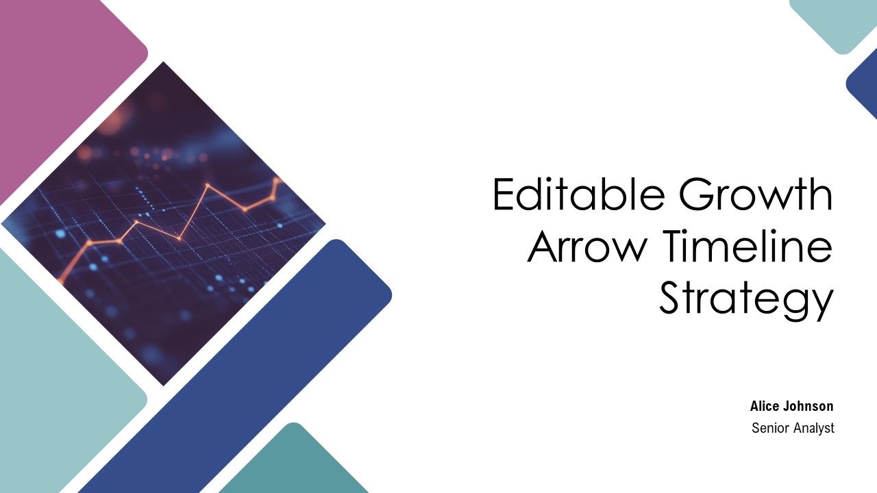 Editable Growth Arrow Timeline Strategy PPT Outline AT