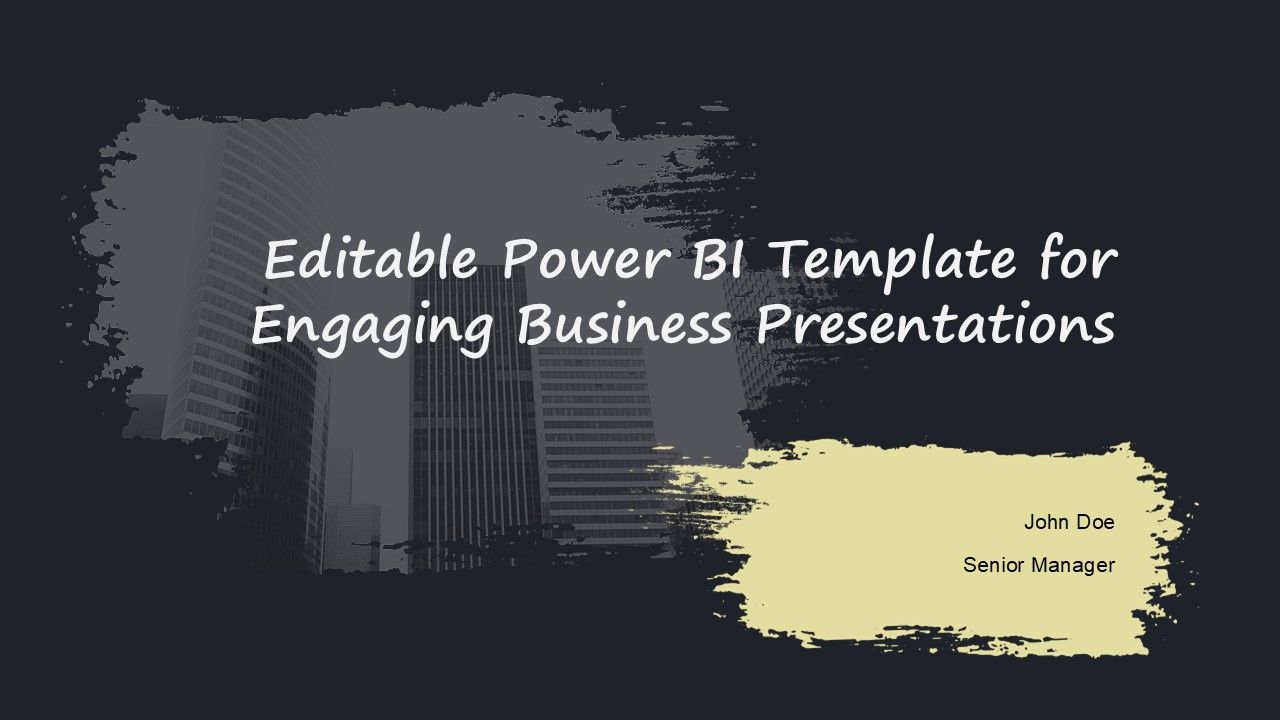 Editable Power BI Template For Engaging Business Presentations PPT H