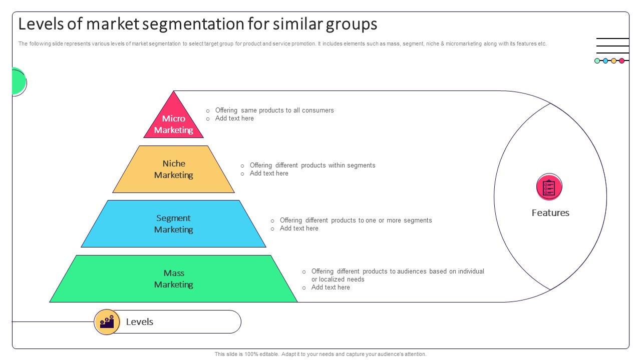 Effective Micromarketing Approaches Levels Of Market Segmentation For Similar Groups Mkt Ss V
