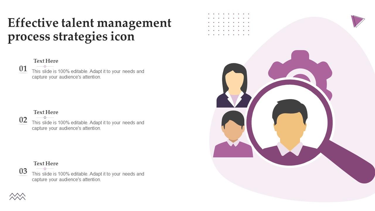 Effective Talent Management Process Strategies Icon PPT Sample Effective Talent Management Process Strategies Icon PPT Sample