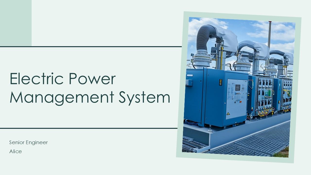 Electric Power Management System PPT Presentation ACP PPT Sample