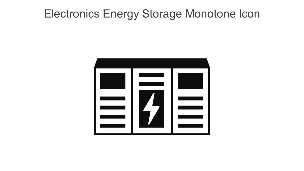 Electronics Energy Storage Monotone Icon In Powerpoint Pptx Png And Editable Eps Format Ppt