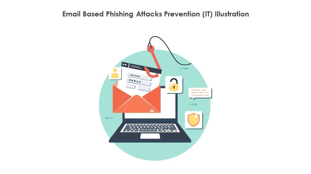 Email Based Phishing Attacks Prevention IT Illustration PPT Template