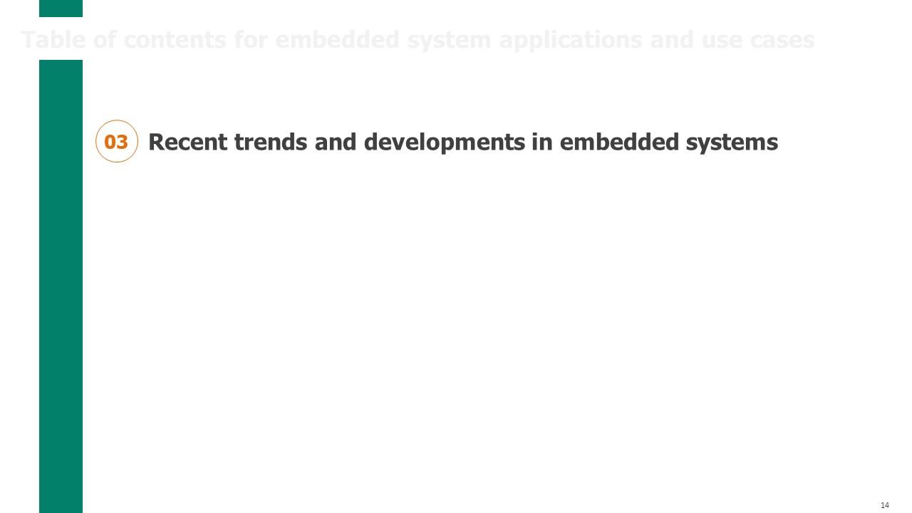 Embedded System Applications And Use Cases Powerpoint Presentation Slides PPT PowerPoint