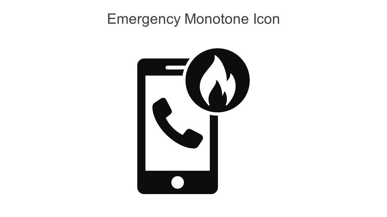 Emergency Monotone Icon In Powerpoint Pptx Png And Editable Eps Format Ppt Powerpoint