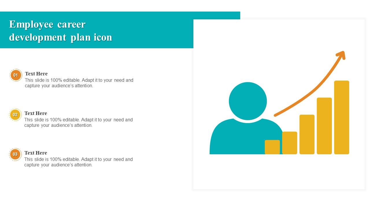 Employee Career Development Plan Icon PPT Template Employee Career Development Plan Icon PPT Template