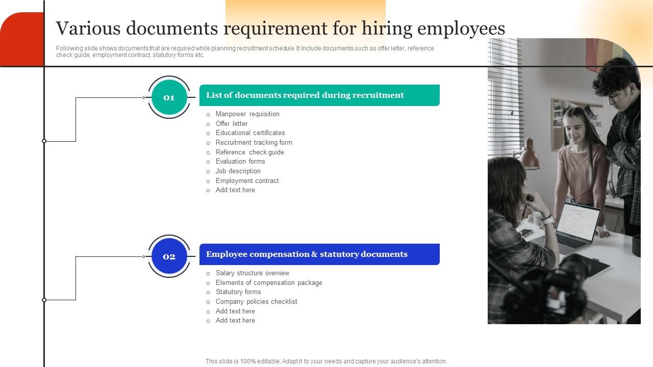 Employee Hiring For Selecting Various Documents Requirement For Hiring ...