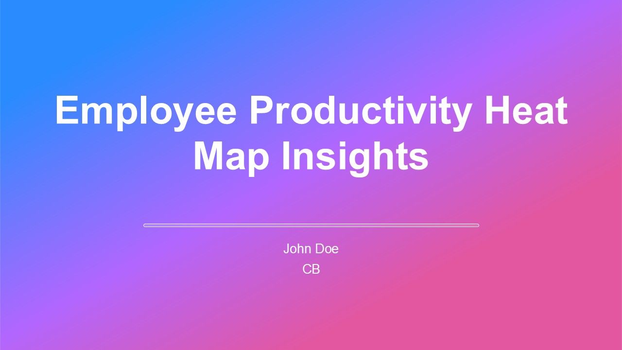 Employee Productivity Heat Map Insights PPT Guidelines AT