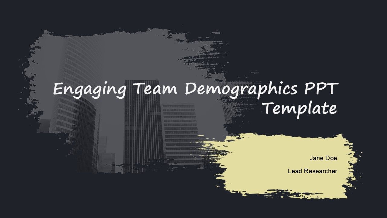 Engaging Team Demographics PPT Template PPT H