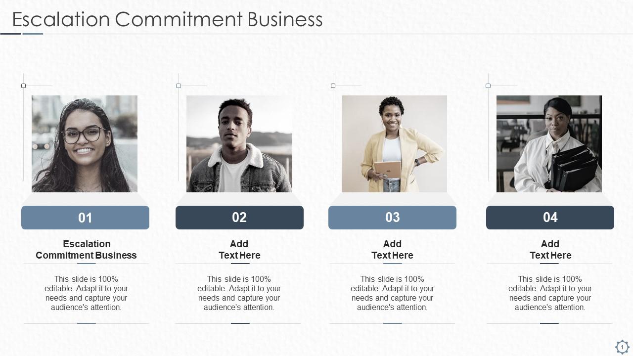 Escalation Commitment Business In Powerpoint And Google Slides Cpb PPT Presentation