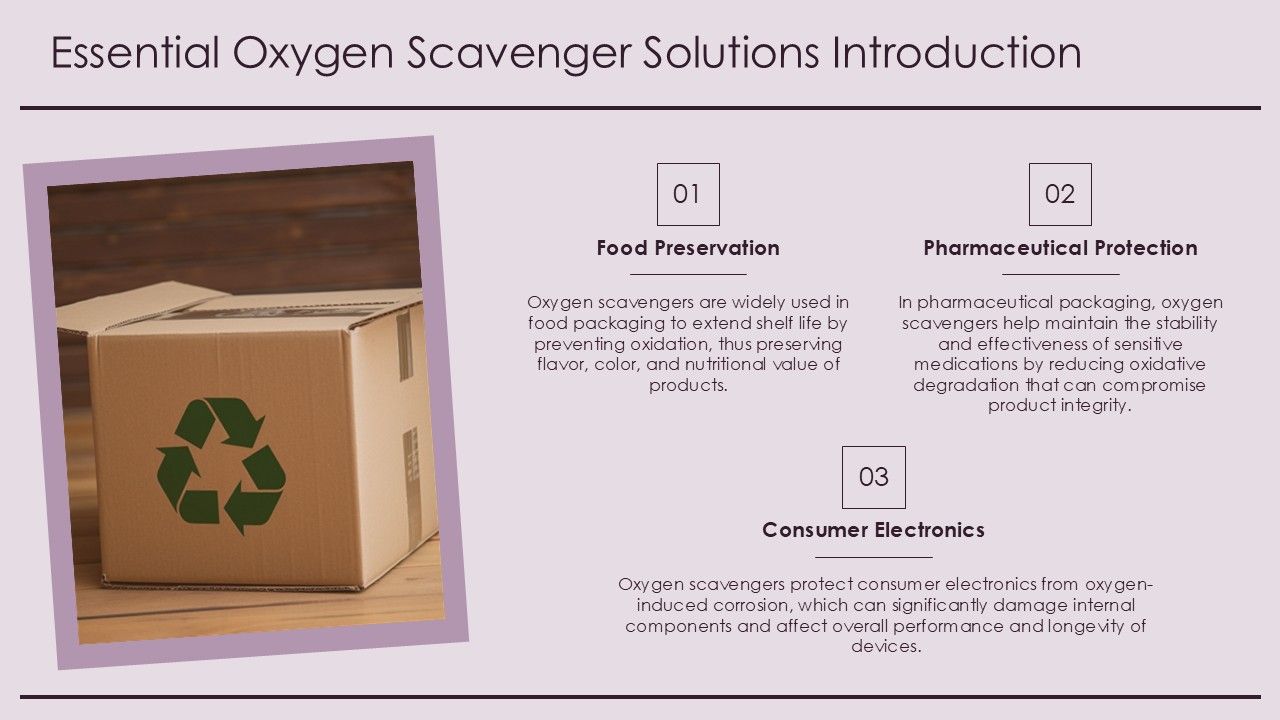 Essential Oxygen Scavenger Solutions For Packaging PPT Slides ST AI