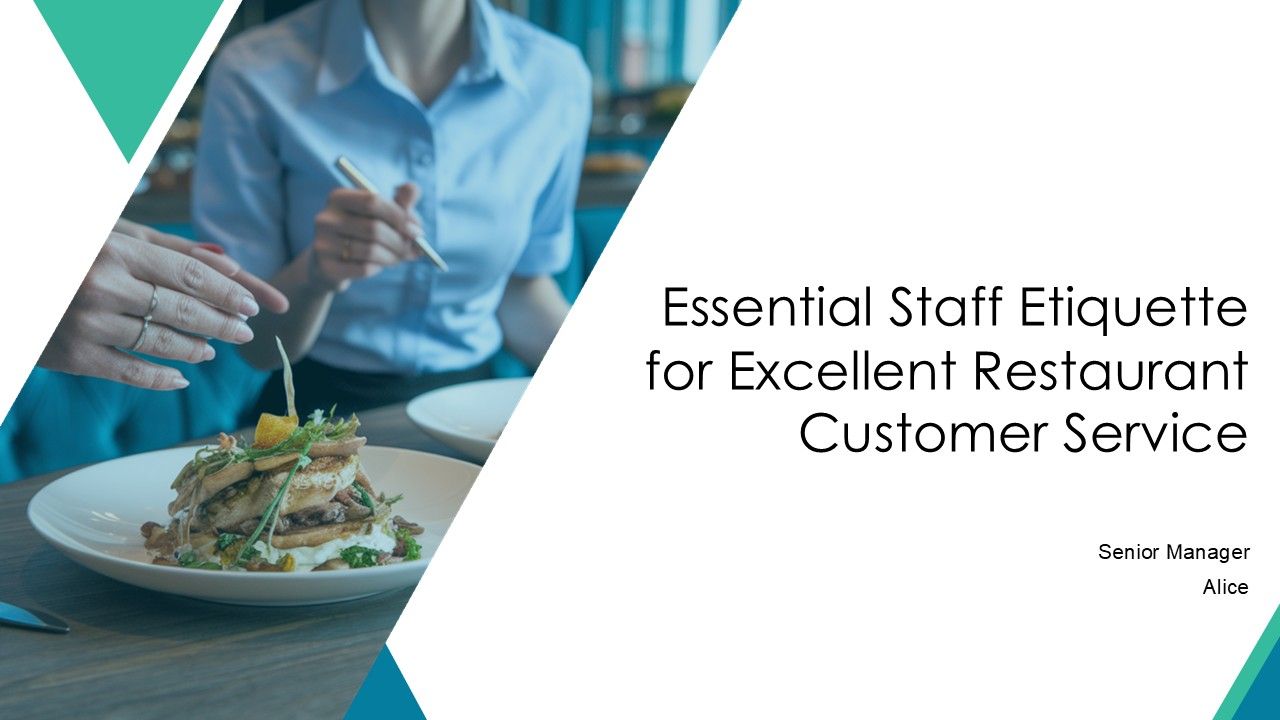 Essential Staff Etiquette For Excellent Restaurant Customer Service PPT ...