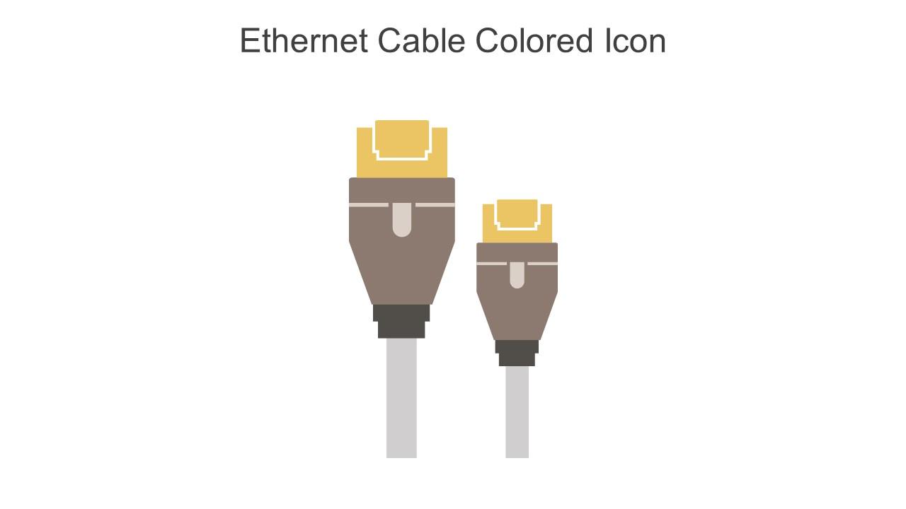 Ethernet Cable Colored Icon In Powerpoint Pptx Png And Editable Eps