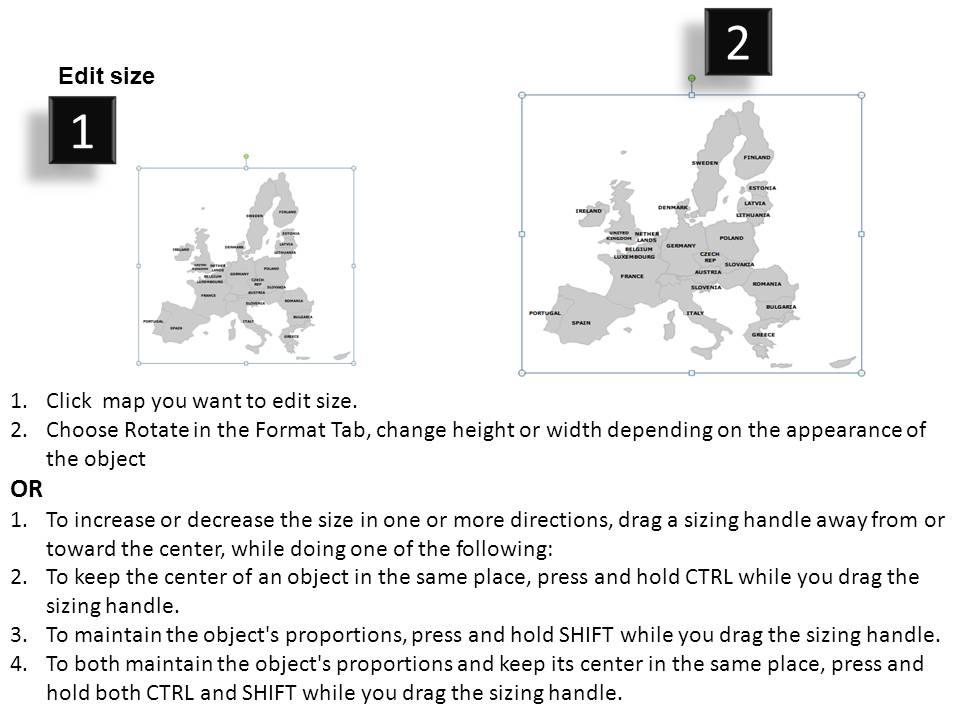 European union continents powerpoint maps | Presentation Graphics ...