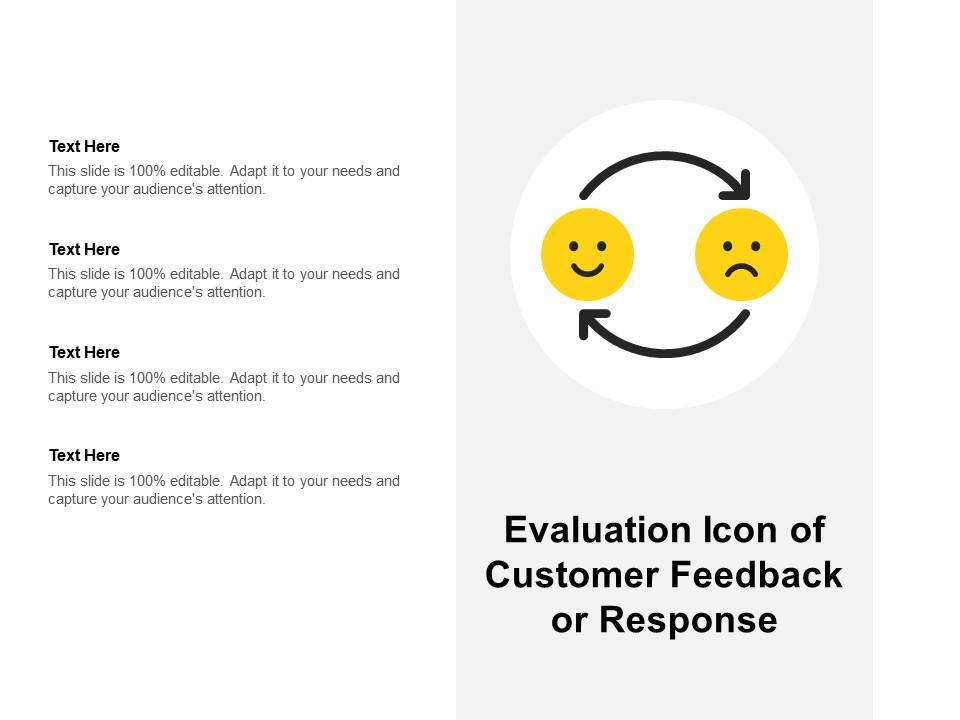 Evaluation Icon Of Customer Feedback Or Response | PPT Images Gallery ...