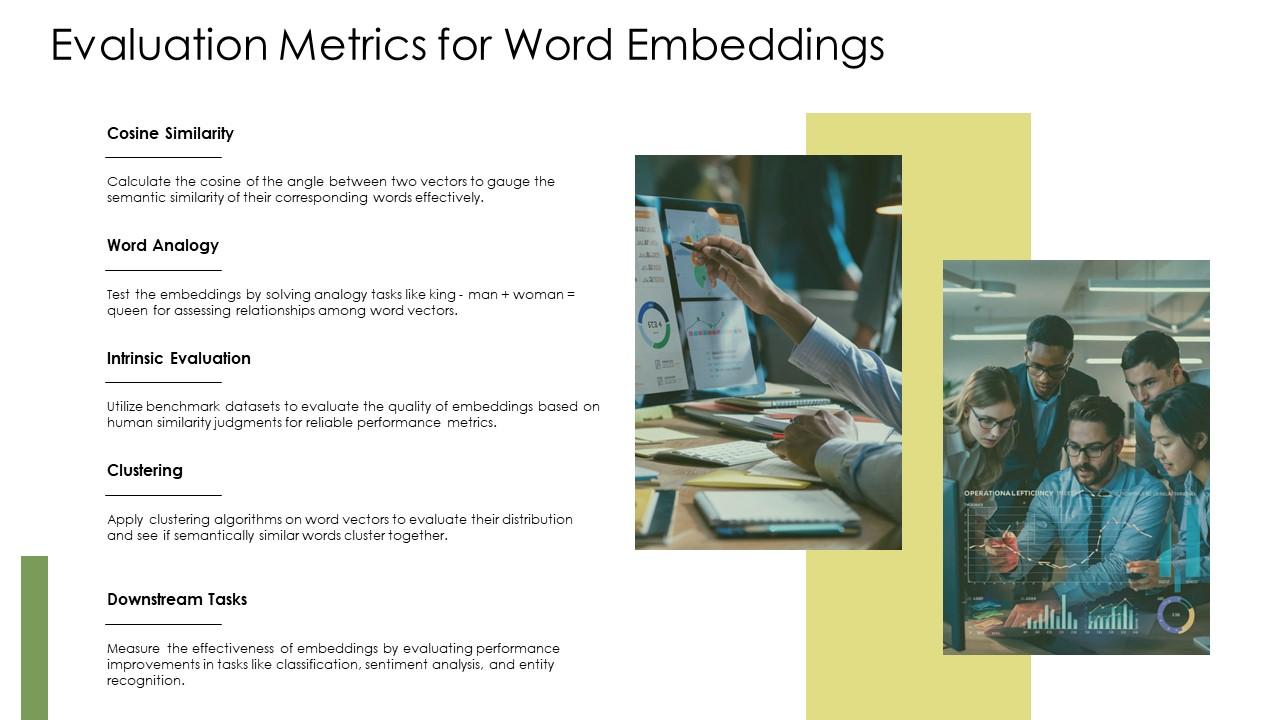 Evaluation Metrics For Word Embeddings Ppt Template St Ai Ss Ppt Powerpoint