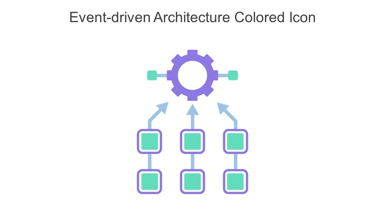 Event Driven Architecture Colored Icon In Powerpoint Pptx Png And Editable Eps Format PPT Slide