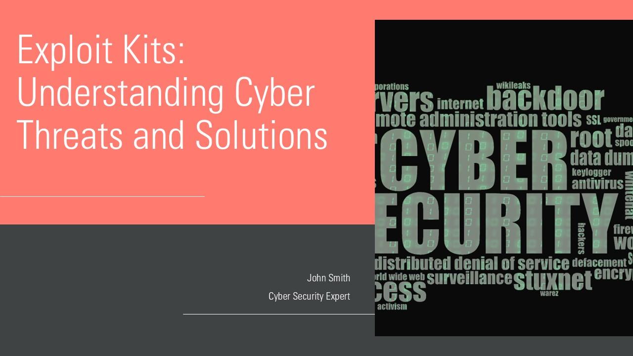 Exploit Kits Understanding Cyber Threats And Solutions Ppt Example St