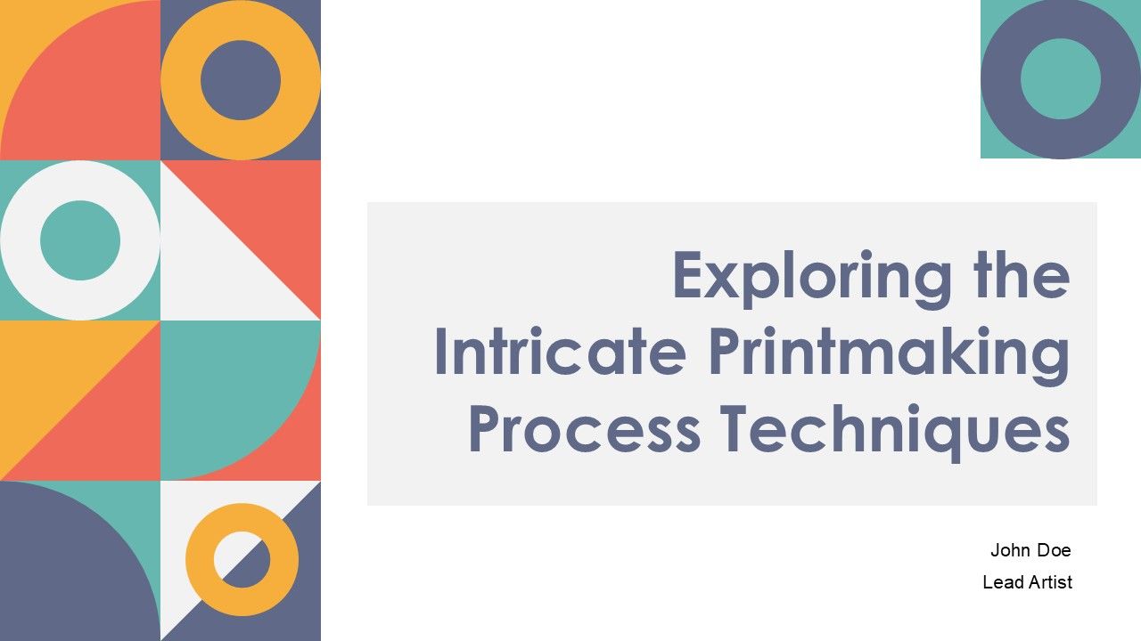 Exploring The Intricate Printmaking Process Techniques PPT Presentation ...